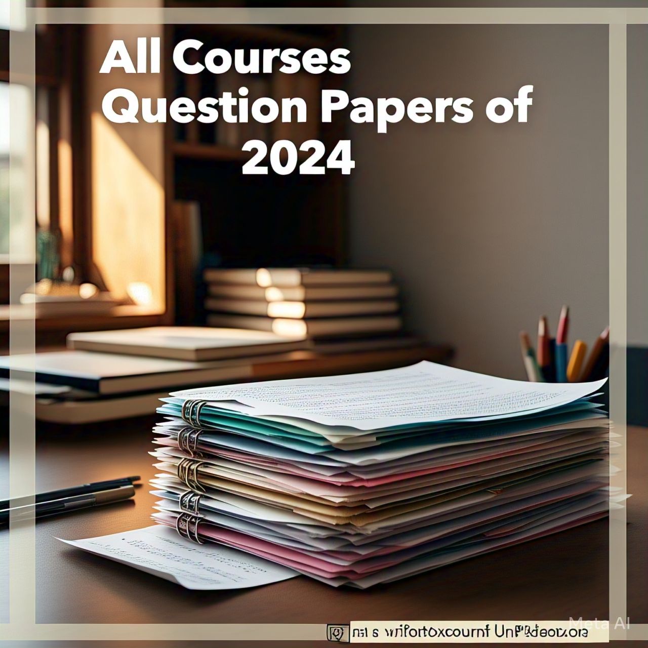 All Courses Question Papers of 2024
